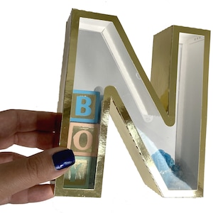 3D Alphabet Double Side Shaker Box Svg, A-Z Letters Alphabet SVG ...