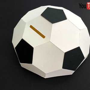 Soccer Ball Bank Svg, 3D Soccer Ball Bank Svg, Football Ball Bank Svg ...