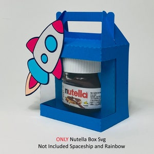 Mini Nutella Holder Case Template, Box Template, Chocolate Favor Box ...