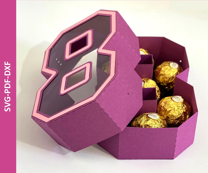 3D Number Box Svg, 0-9 Number SVG Templates, Number Box Shaker Svg ...