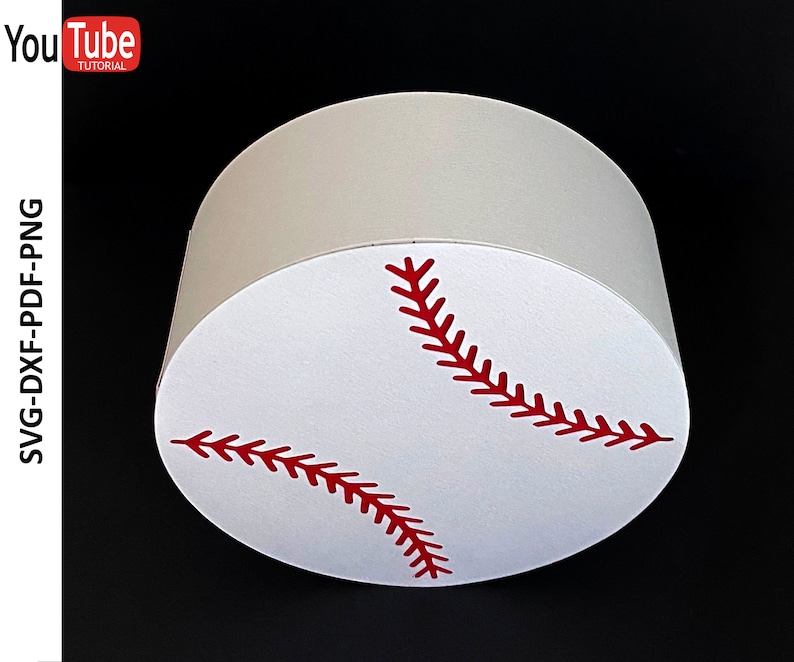 Baseball Ball Gift Box Svg, 3D Baseball Ball Svg, Baseball Ball Box Svg ...