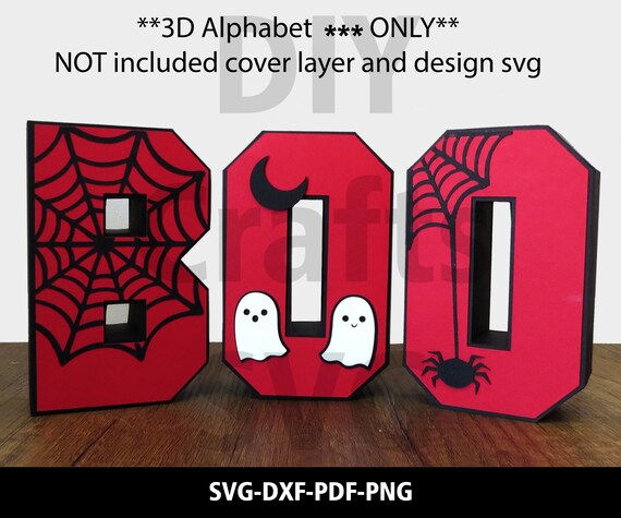 3D Alphabet Letter Svg A-Z Alphabet Letter Svg not Included - Etsy