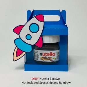 Mini Nutella Holder Case Template, Box Template, Chocolate Favor Box ...