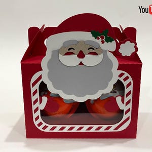 Santa Kinder 3D Egg Holder Box Festive Surprise for the Holidays ...