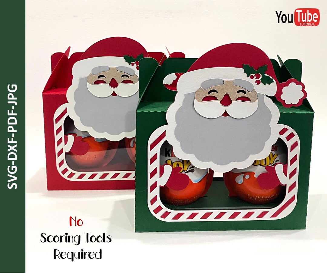 Santa Kinder 3D Egg Holder Box Festive Surprise for the Holidays ...