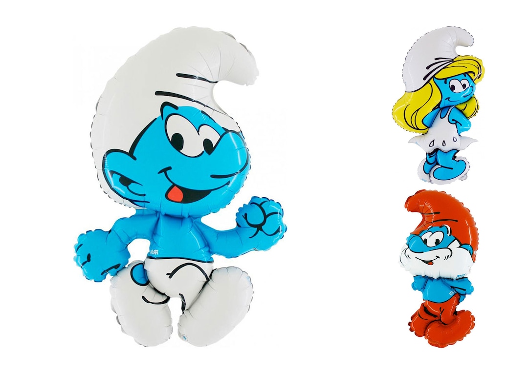 Smurfs Smurf Balloon Various Models Ø 80 Cm, Foil Balloon, Air Balloon ...