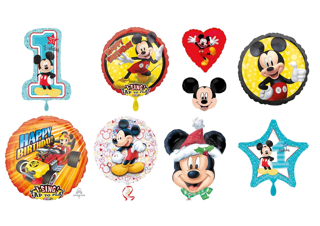 Mickey Mouse Balloon Various Models Ø43-81 Cm, Foil Balloons, Helium ...
