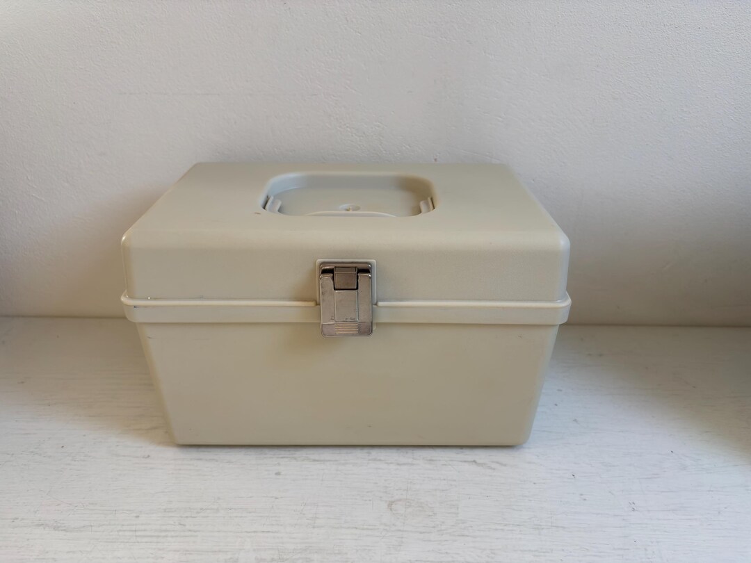 Curver Sewing Box Retro '70, Beige, Small Size - Etsy