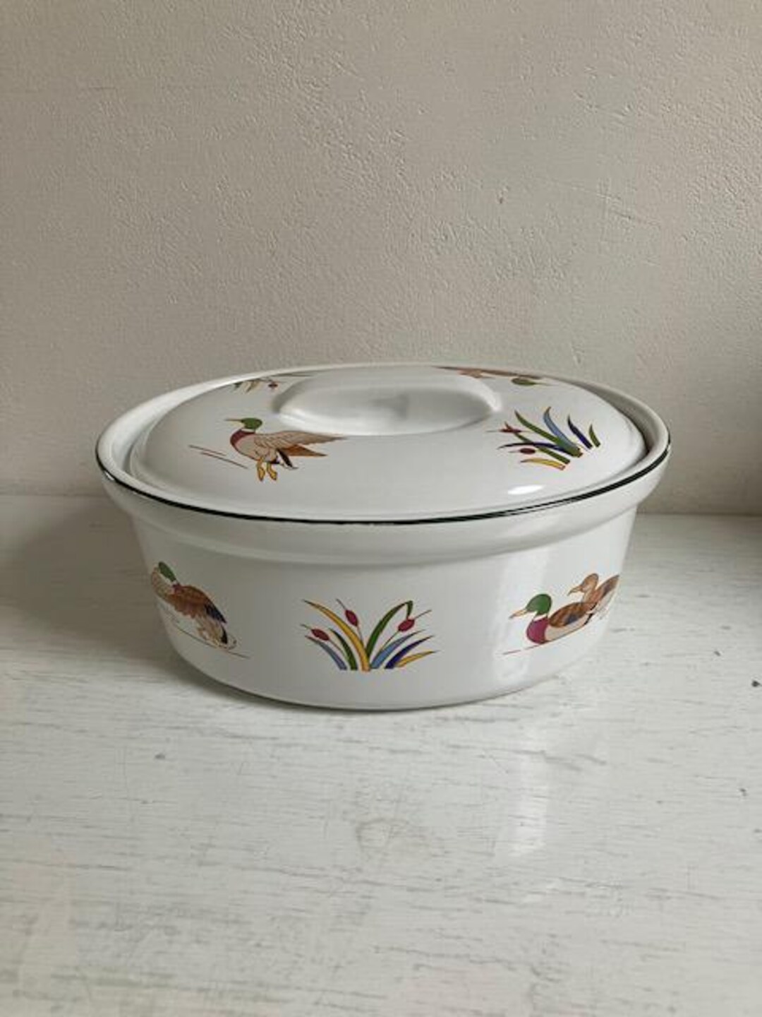 Vintage Pate and Terrine Mold, Pie Mold, White, Ducks, Made in Japan ...