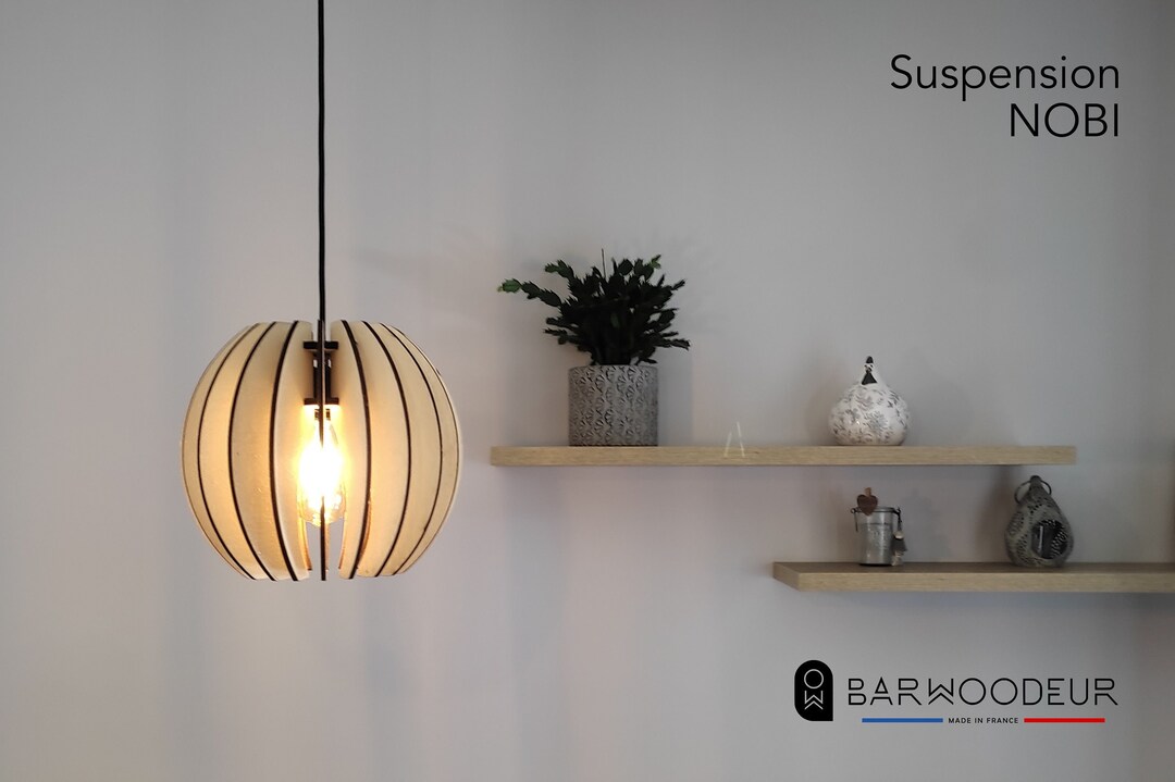 Wooden Nobi Hanging Light - Etsy
