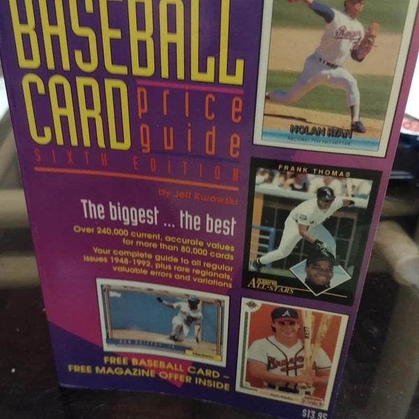 Baseball Card Guide - Etsy