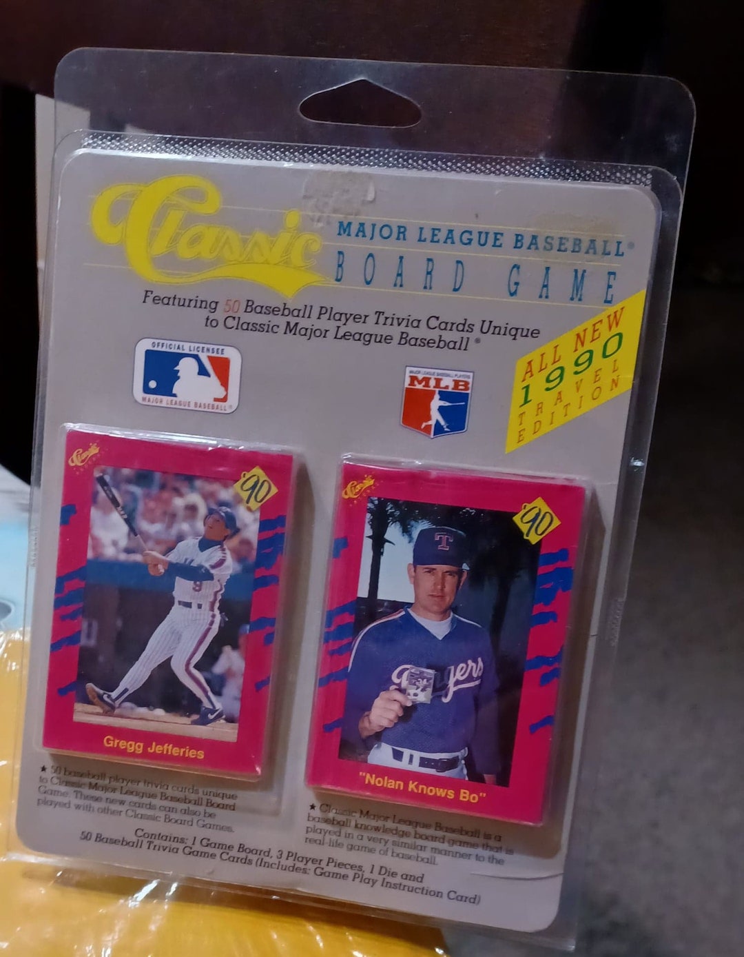 1990 Classic Mlb Board Game With 50 Mlb Baseball Player Trivia Cards - Etsy