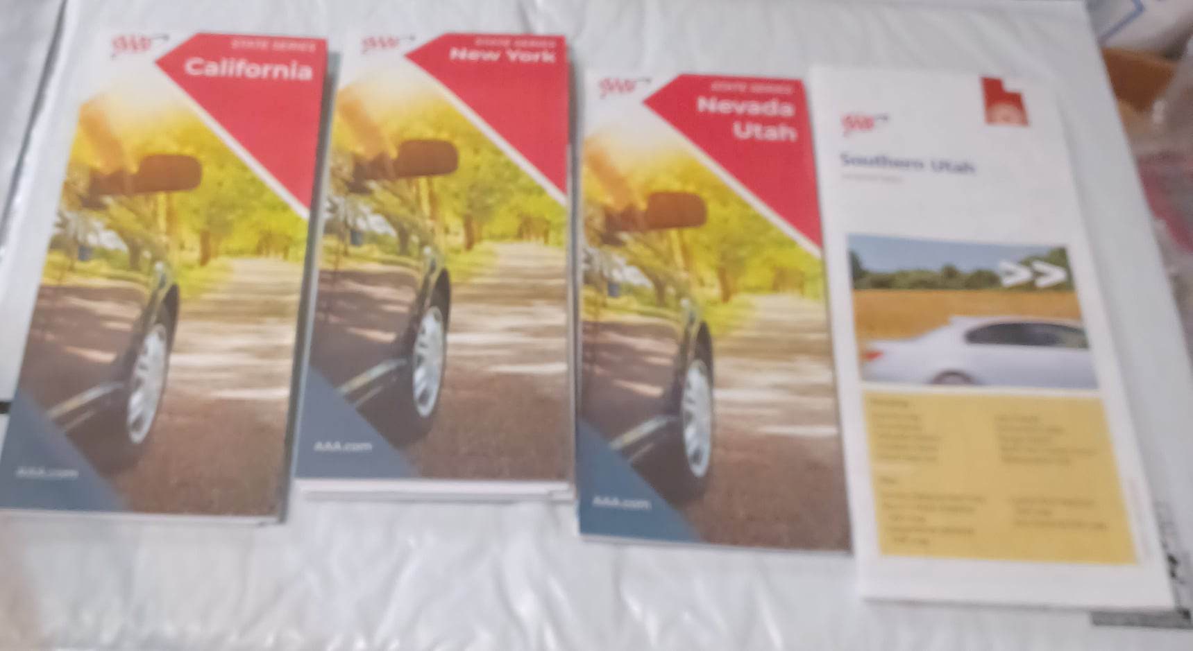 Set of 4 AAA Maps of Southern Utah /nevada /california /new - Etsy