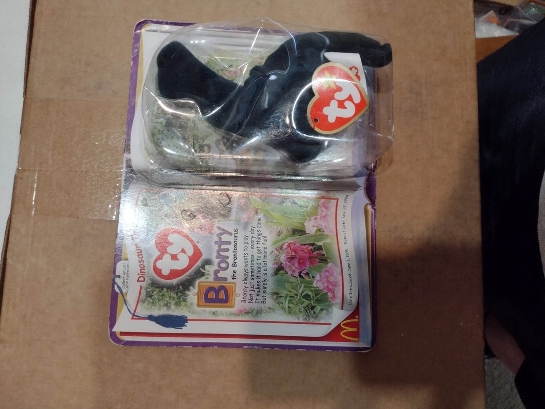 Ty Beanie Babies Bronty the Brontosaurus Date of Birth Nov 22 1994 - Etsy