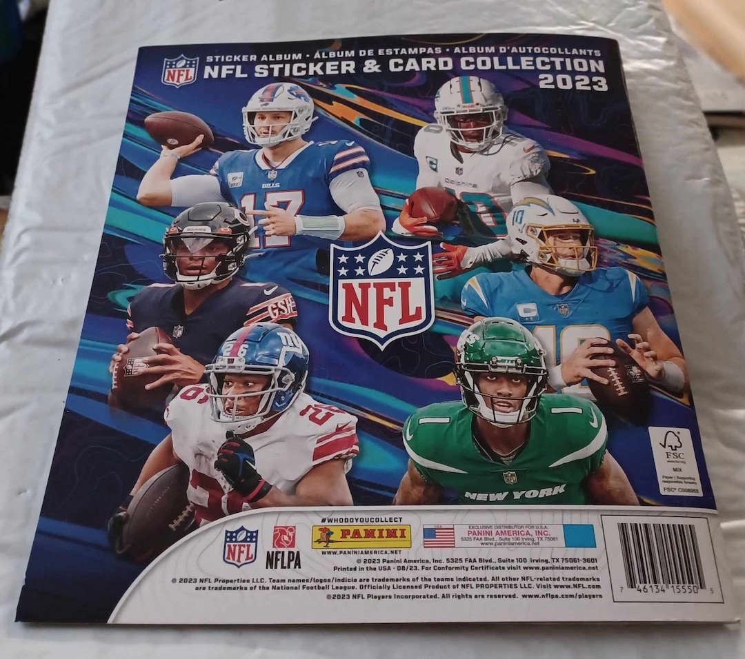 2023 Nfl Sticker & Card Collection Sticker Album - Etsy