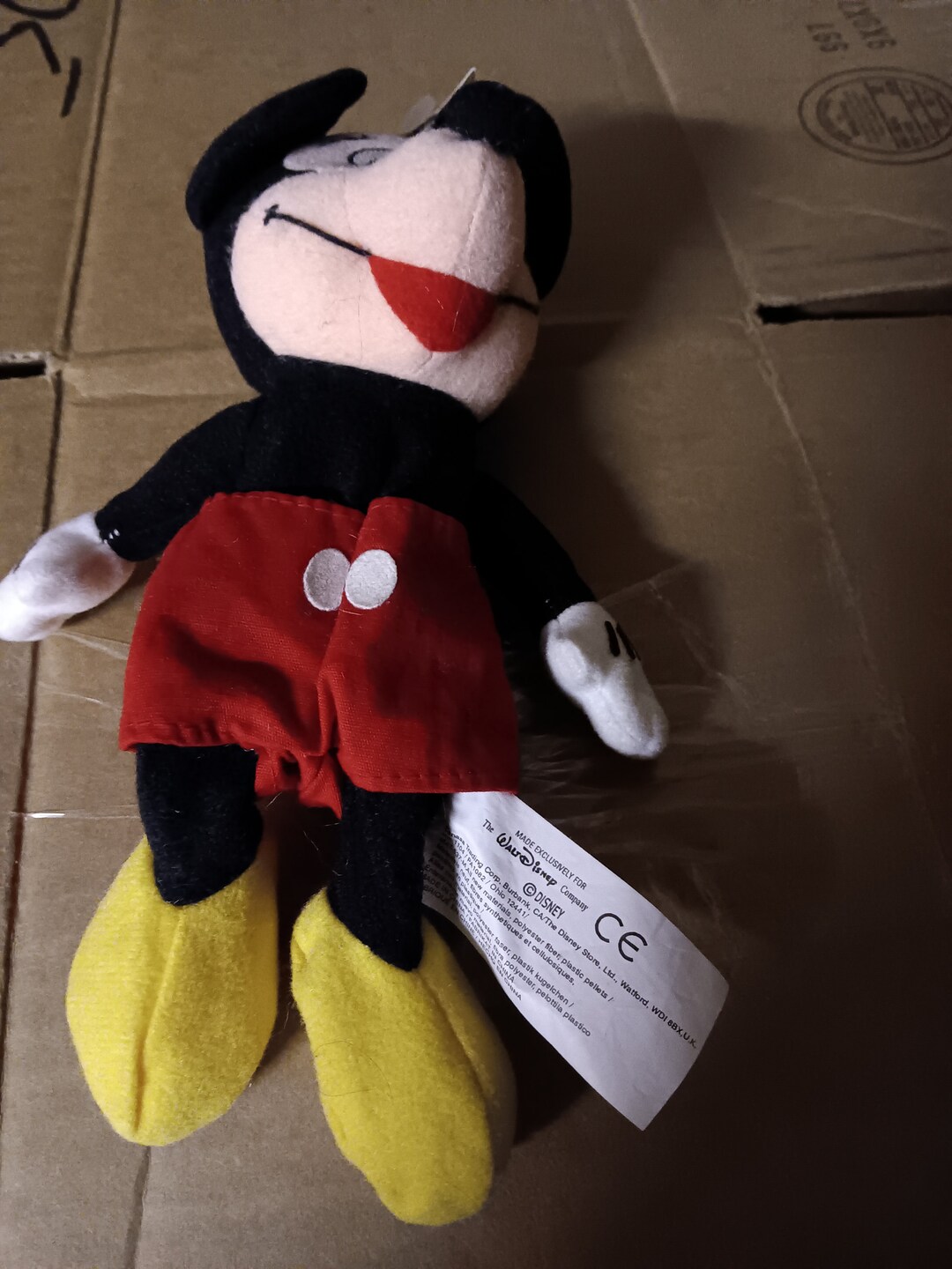 Mickey Mouse Nine Inch Stuff Doll From Disney Club - Etsy