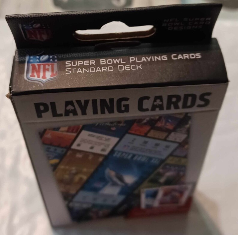 Nfl Superbowl Playing Cards Standard Deck New Never Used - Etsy