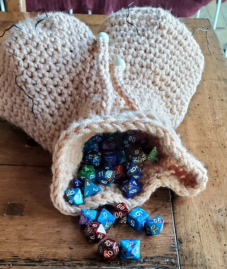 Dnd Sacc O' Dice crochet Ballsack Bag - Etsy