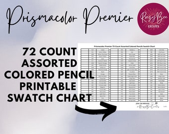 Prismacolor Premier 150-ct. Assorted Printable Swatch Chart, Fillable ...