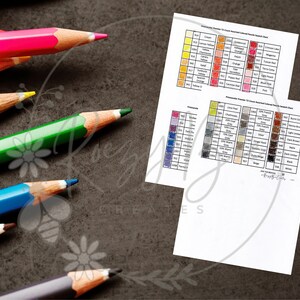 Prismacolor Premier 72-ct. Assorted Printable Swatch Chart - Etsy