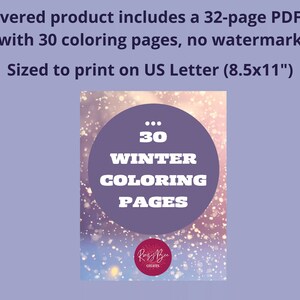 Winter Printable Coloring Pages, Big Coloring Page Bundle, Winter ...