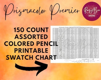 Prismacolor Premier 24-ct. Portrait Printable Swatch Chart, Fillable ...