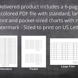 Blank 48-ct. Printable Swatch Chart, Colored Pencils Swatch Chart ...