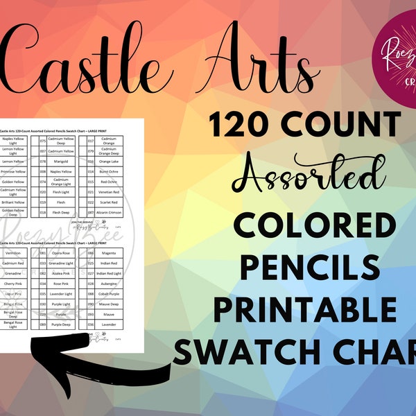 Castle Arts Swatch Sheet - Etsy