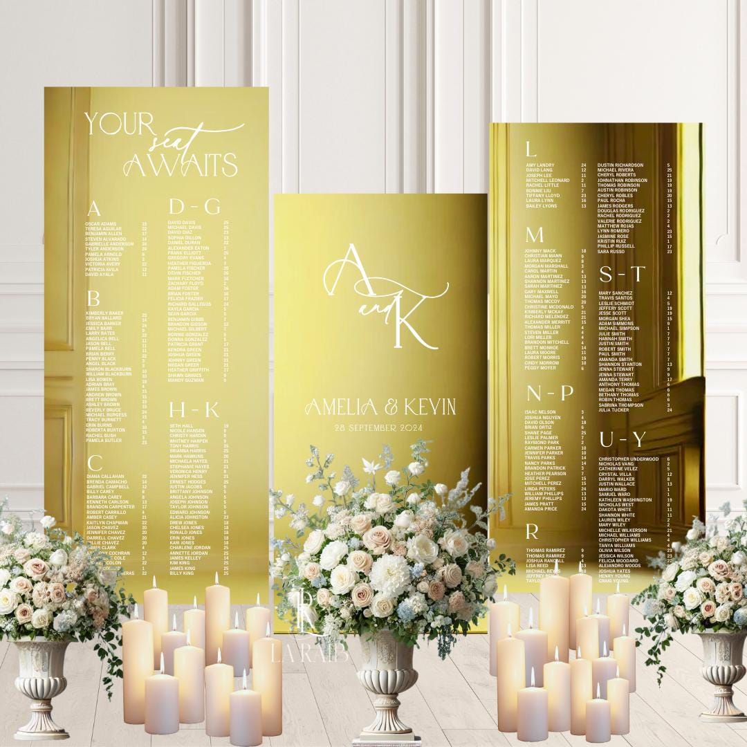 Wedding Signs Bundle Wedding Signs Set Welcome Sign Seating Chart Sign ...