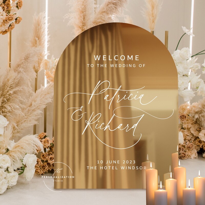 Gold Welcome Sign Wedding - Etsy