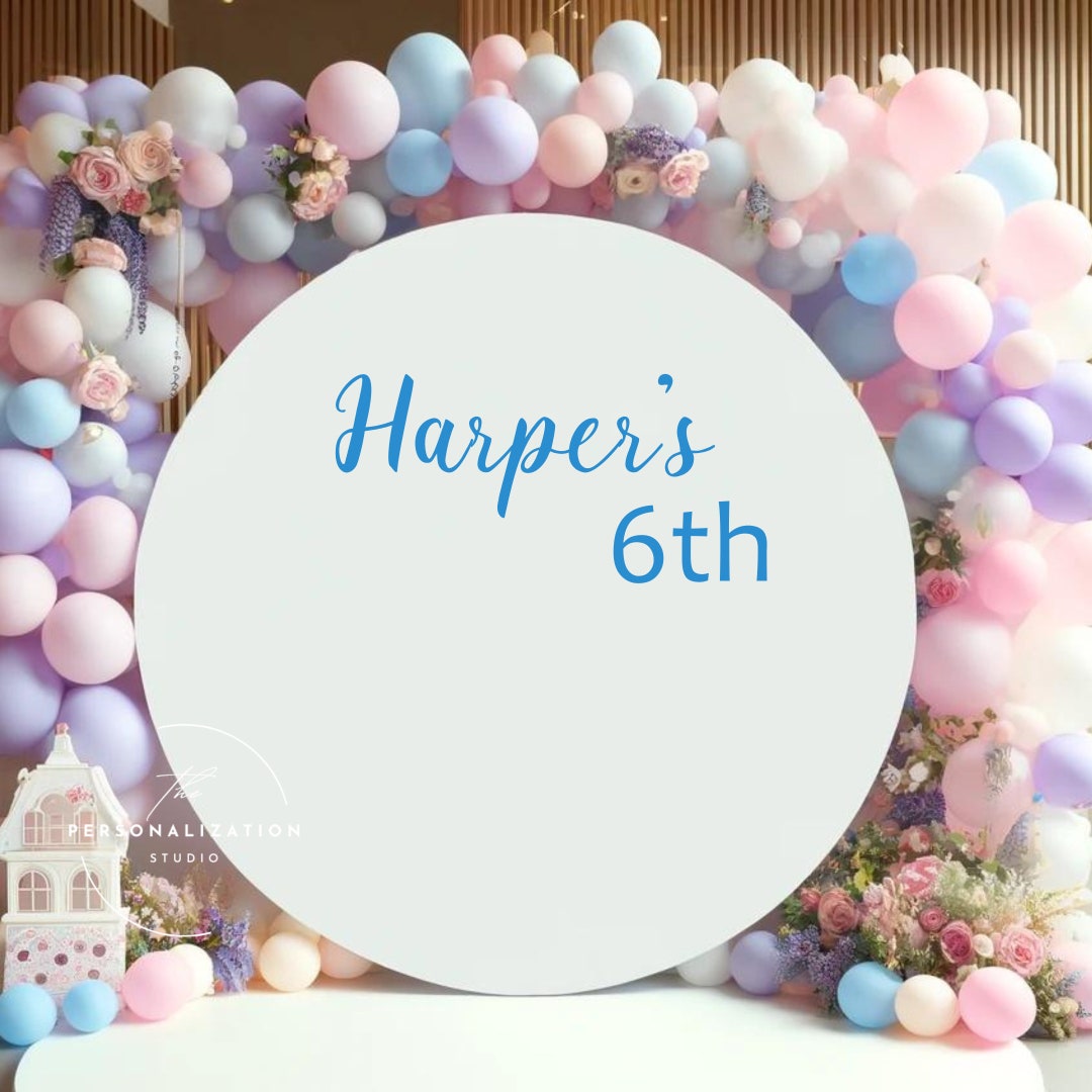 Vinyl Decals, Birthday Backdrop Decal, Name Stickers for a Birthday ...