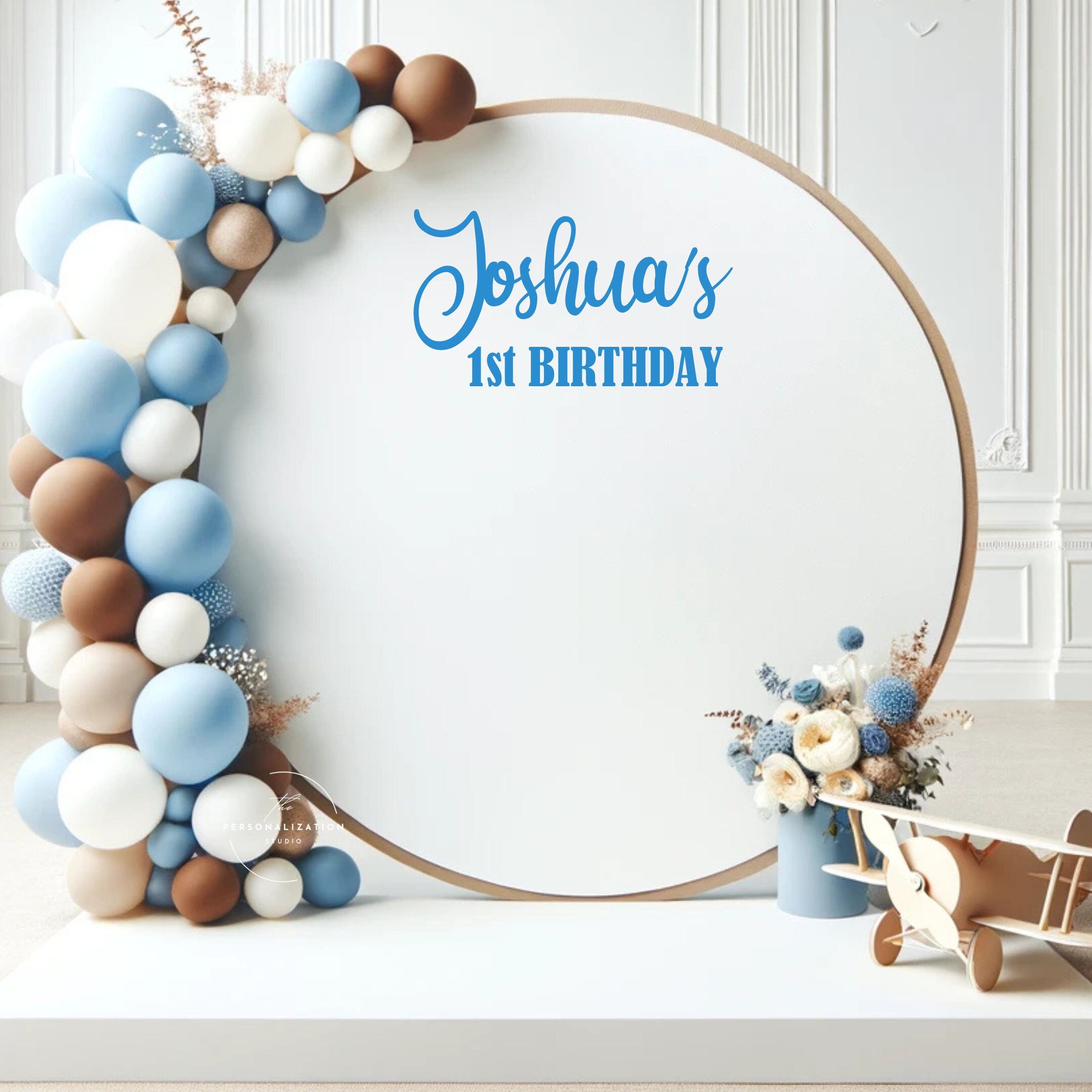 Vinyl Decals, Birthday Backdrop Decal, Name Stickers for a Birthday ...