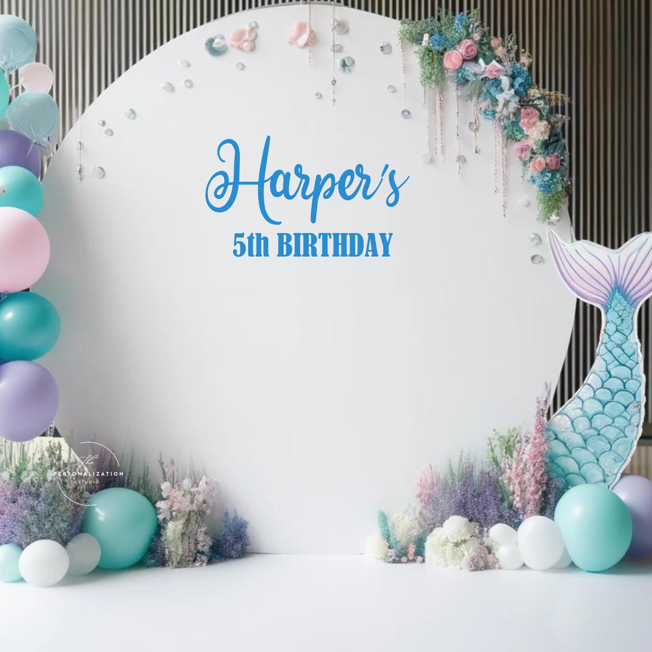 Vinyl Decals, Birthday Backdrop Decal, Name Stickers for a Birthday ...
