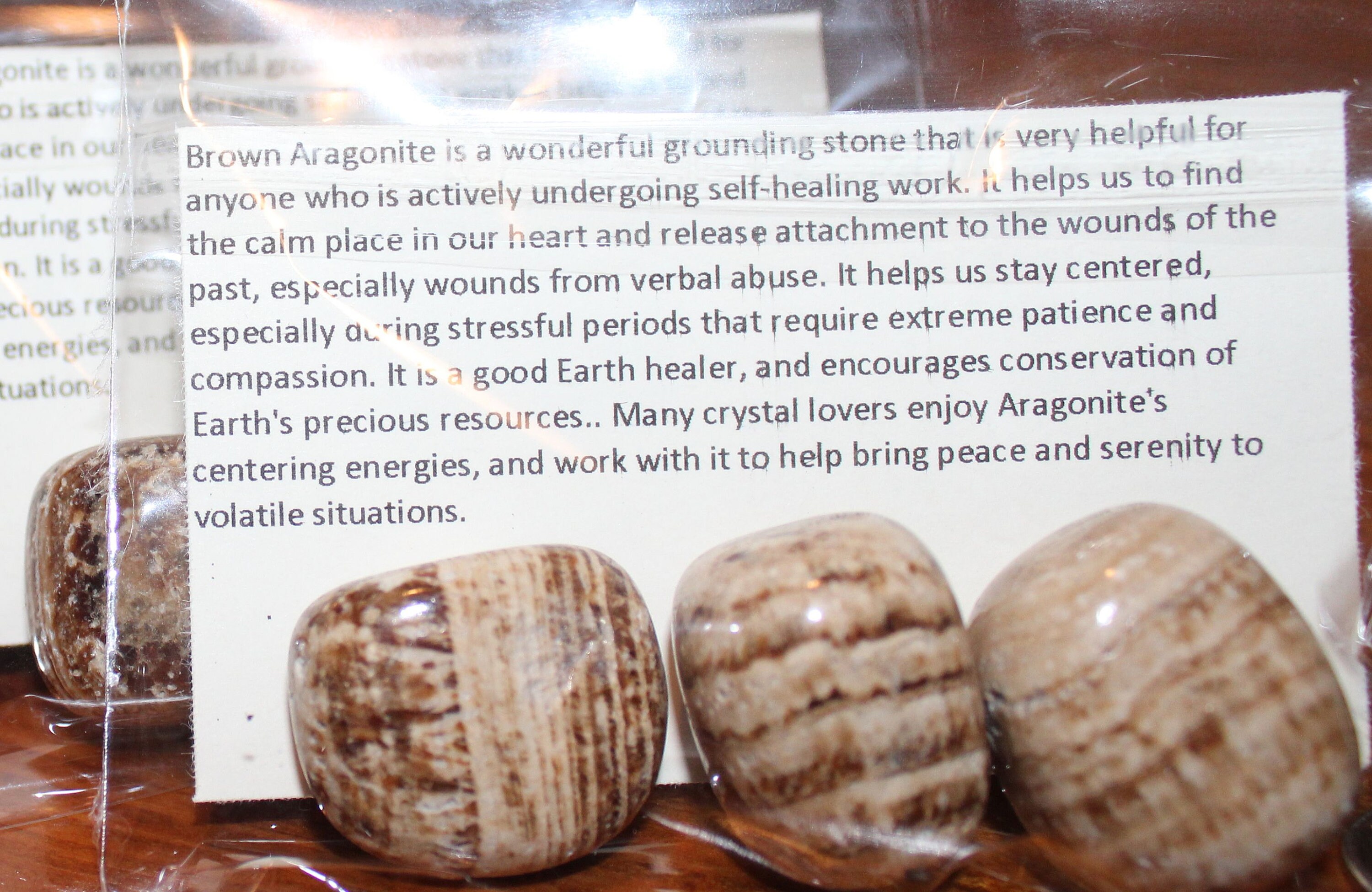Aragonite Tumbled From Peru Grounding Crystal for Stability and Self ...