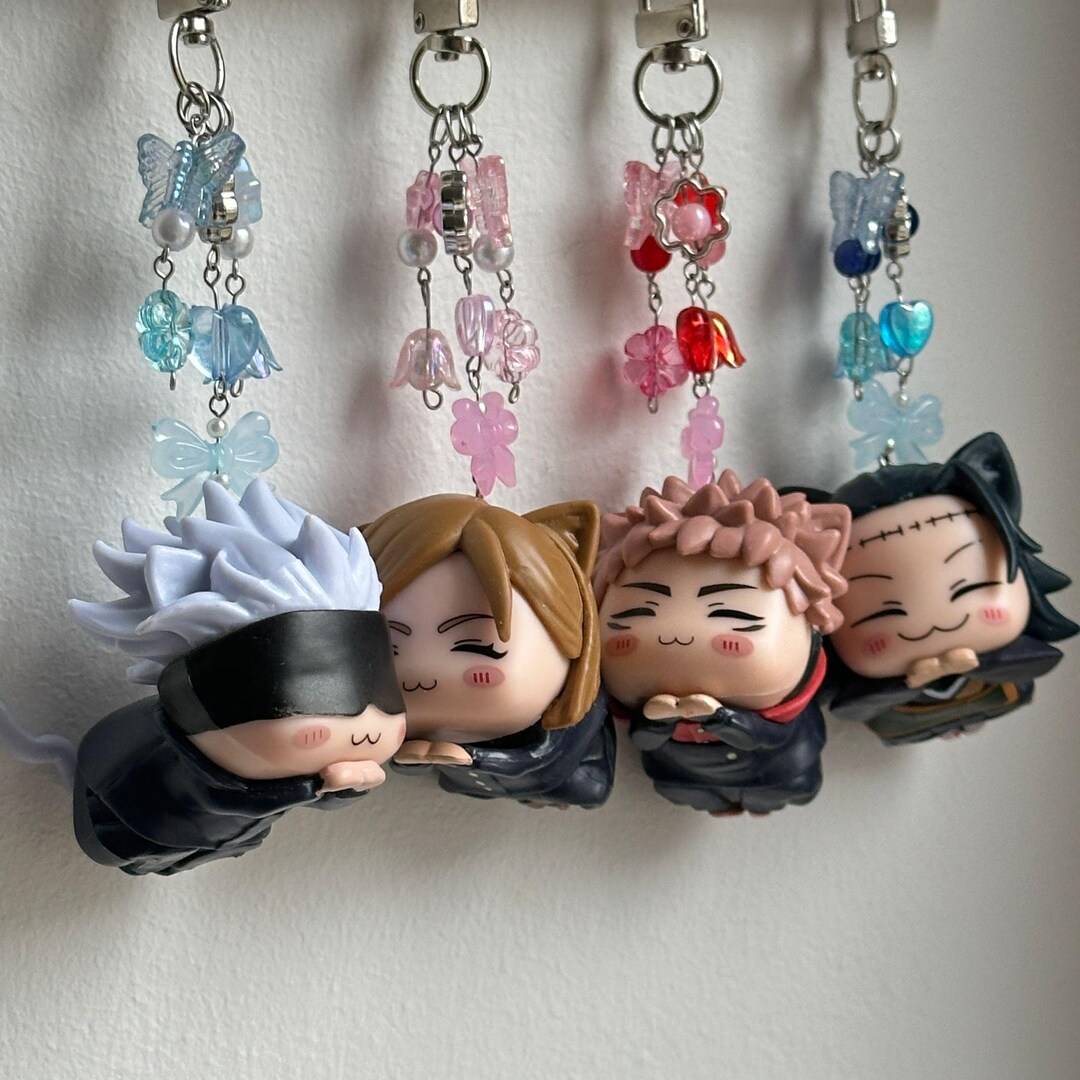 Jujutsu Kaisen Cats Cat Keychain / Keyring / Bagcharm, Gojo, Geto, Yuji ...