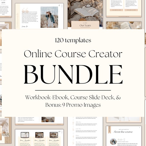 Ebook Template Bundle Course Creator Toolkit Canva Template - Etsy