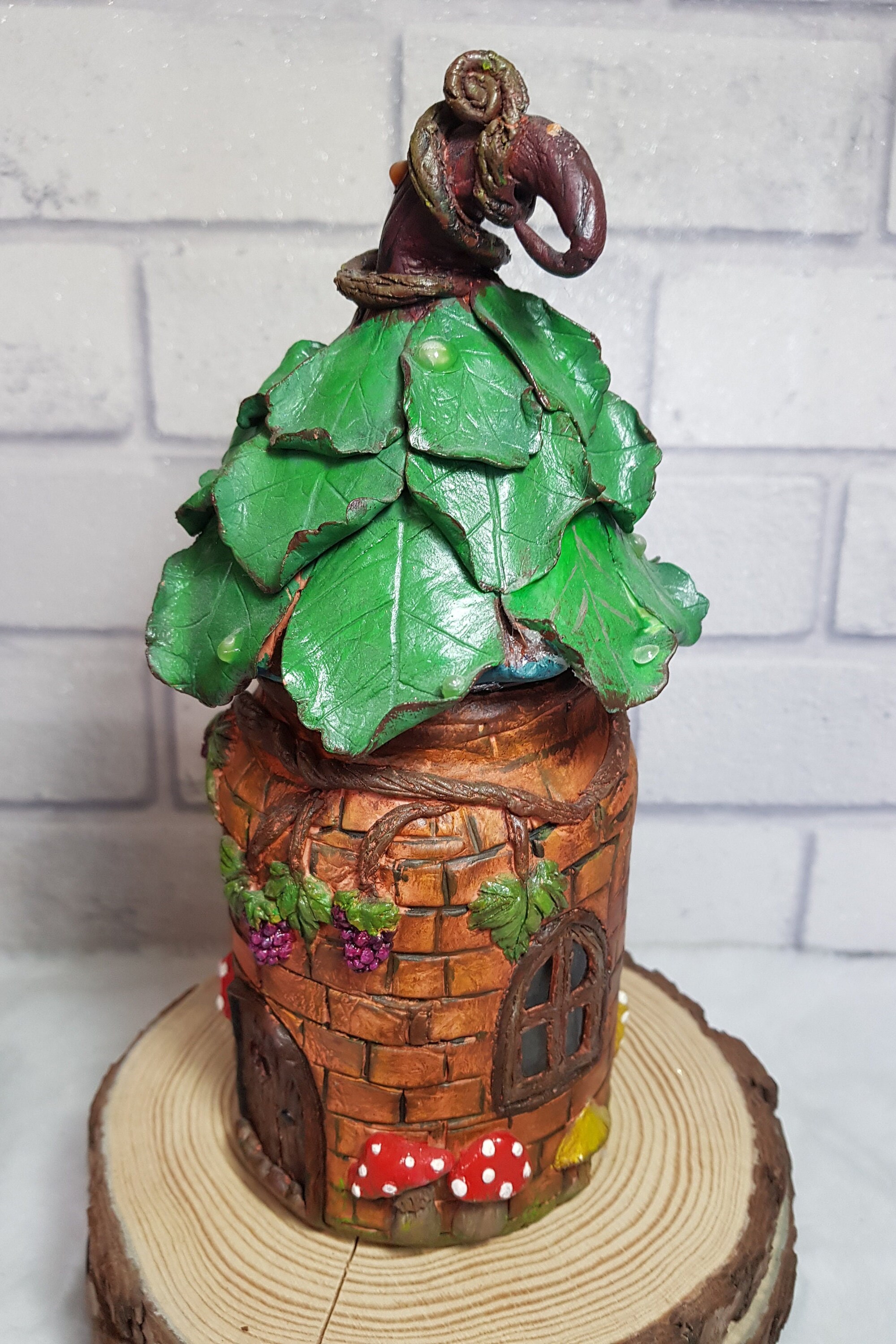 Handmade Toadstool Mushroom Fairy Houses Magical Garden Nightlight - Etsy