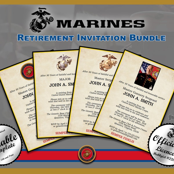 Marine Retirement - Etsy