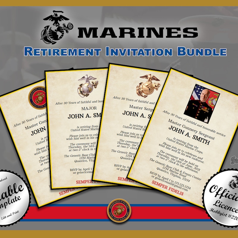 Marine Retirement - Etsy