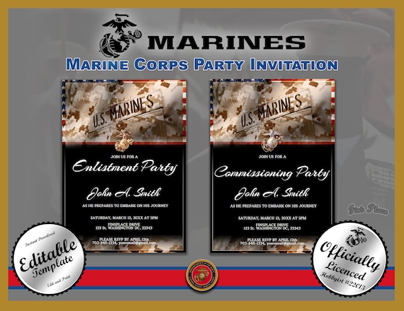 Marine Corps Wedding Invitation Templates Planning A Military Wedding:
