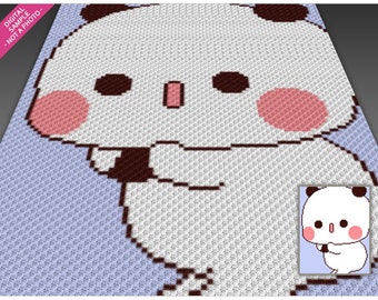 Winking Puppy Graph for Crochet c2c Mini C2c Sc Hdc Dc - Etsy