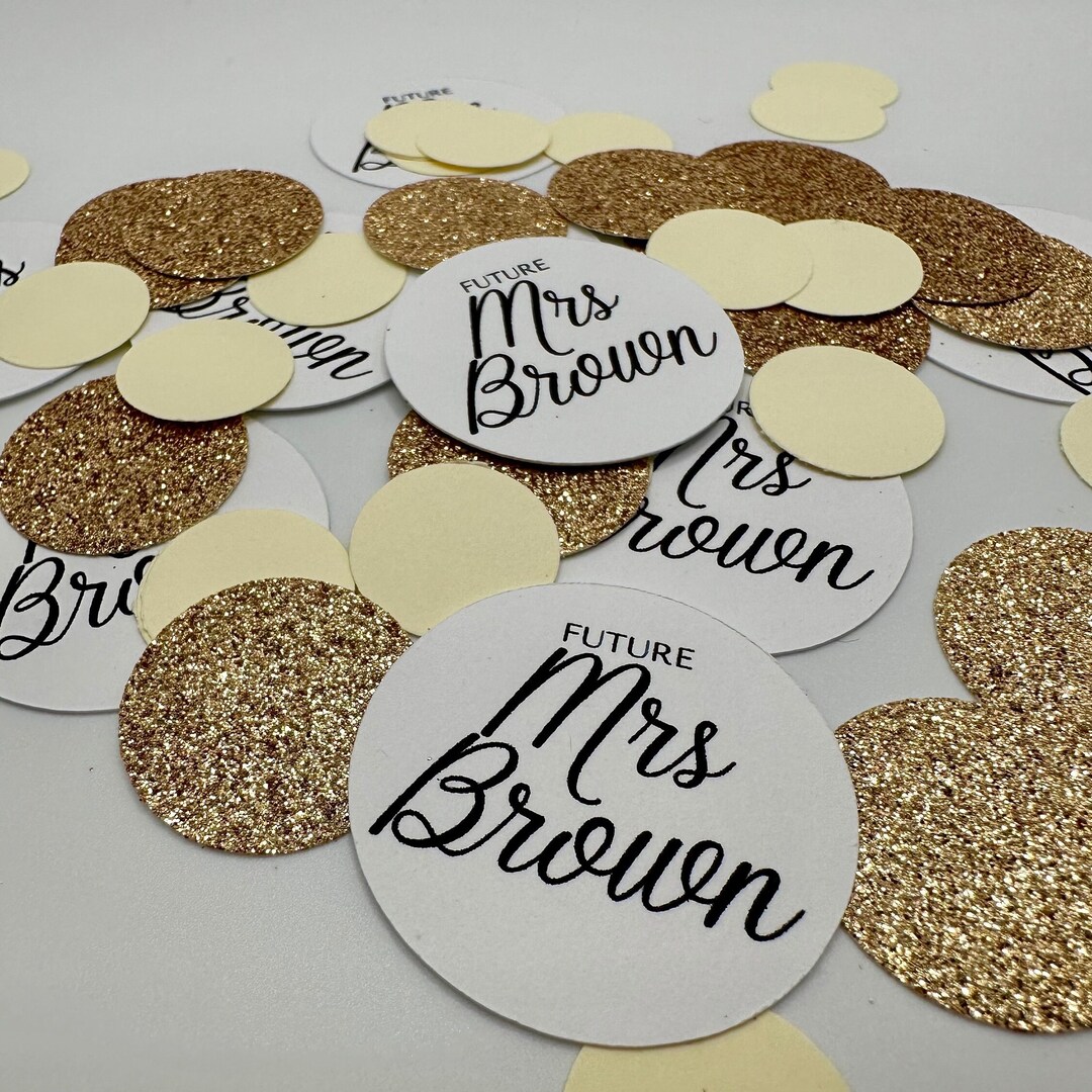 CUSTOM BRIDAL CONFETTI - Bachelorette Confetti - Bridal Shower Confetti ...