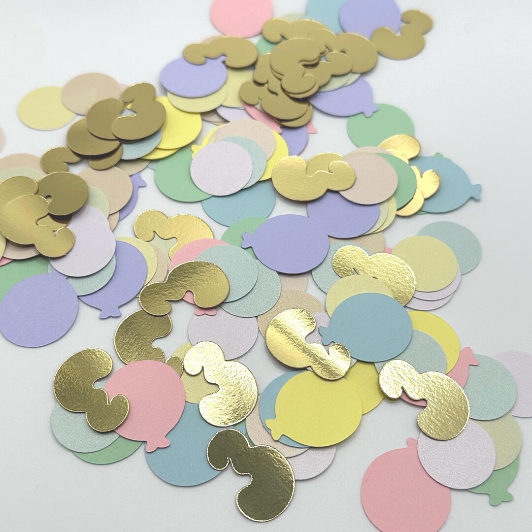 PASTEL BIRTHDAY Confetti - Rainbow Party - 1st Birthday - Kids Party - Etsy