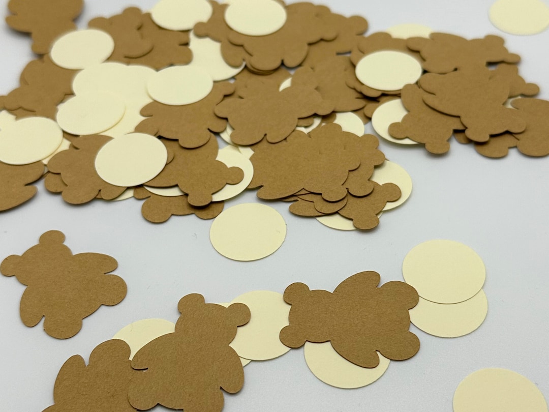 TEDDY BEAR CONFETTI - Bearly Can Wait - Baby Shower Decor - Etsy