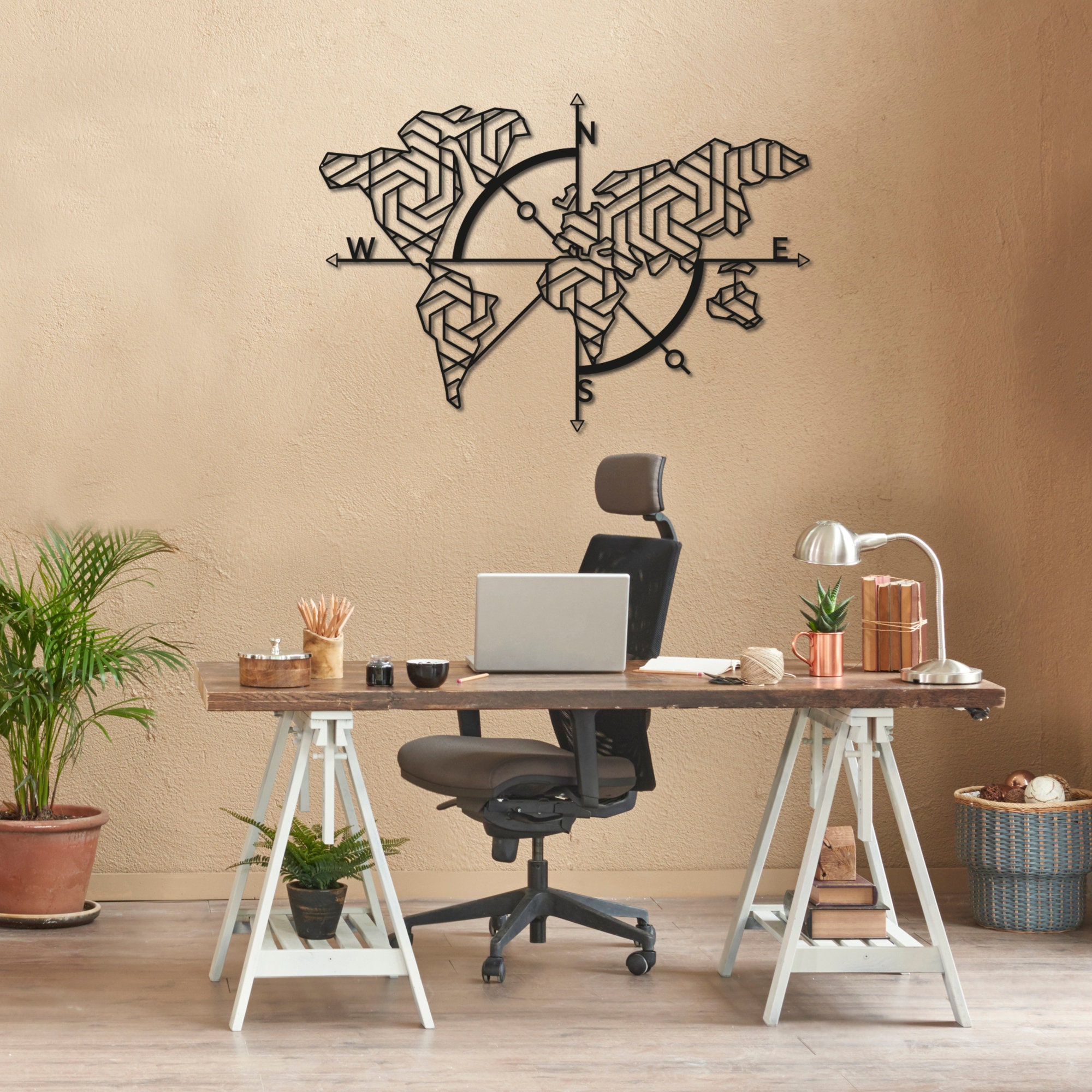 Metal Decoration, Explorer Map, World Map Wall Decor, Nautical Chart ...