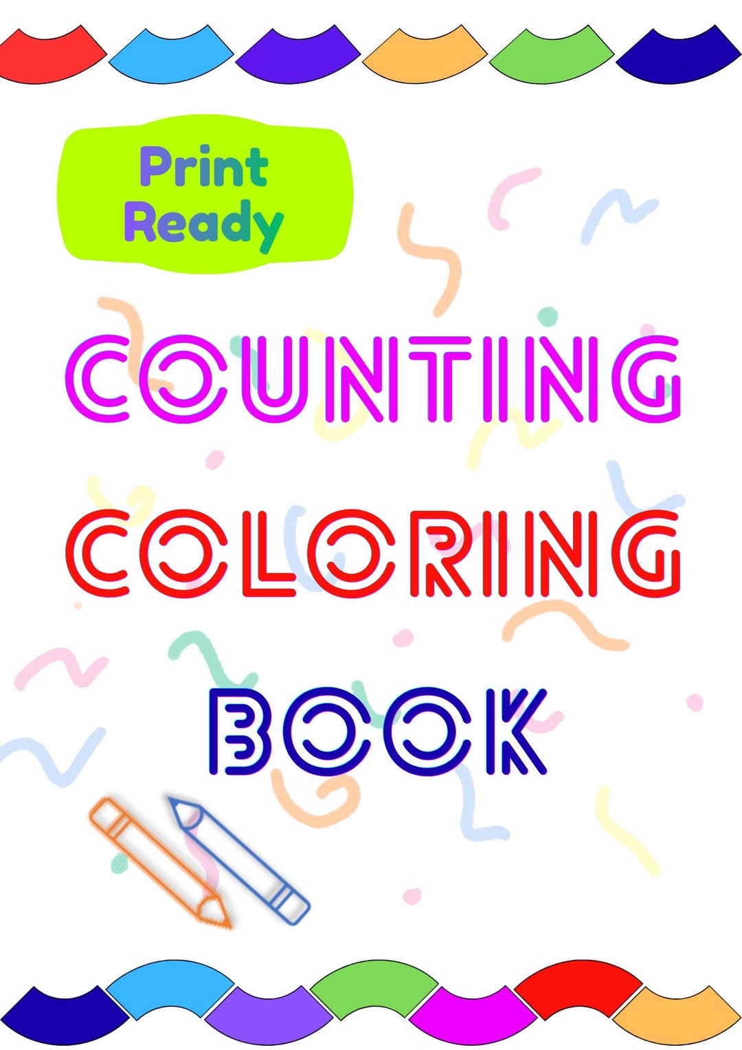 Counting Coloring Book for Kids, Numbers 1-31 Printable Pages (PDF ...