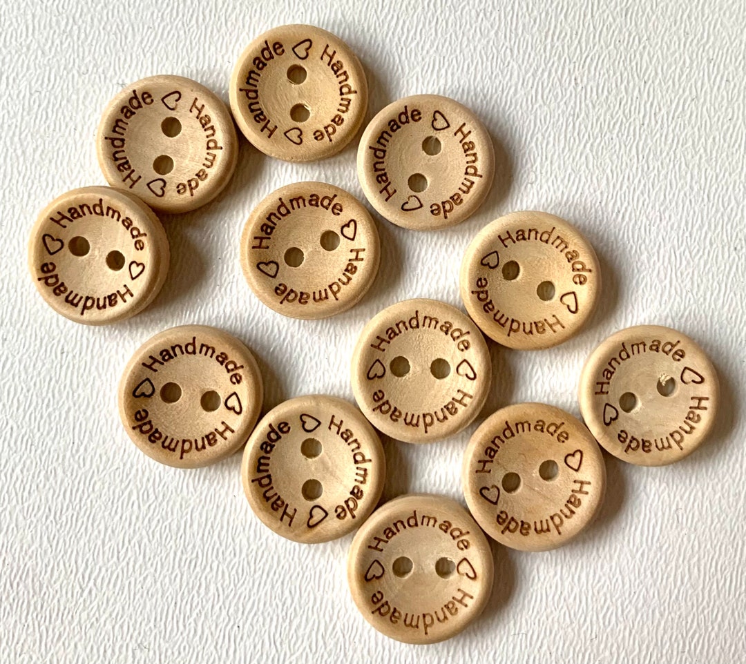 Pack de 12 boutons enfants boutons 15 mm. Fait main. Boutons bébé ...