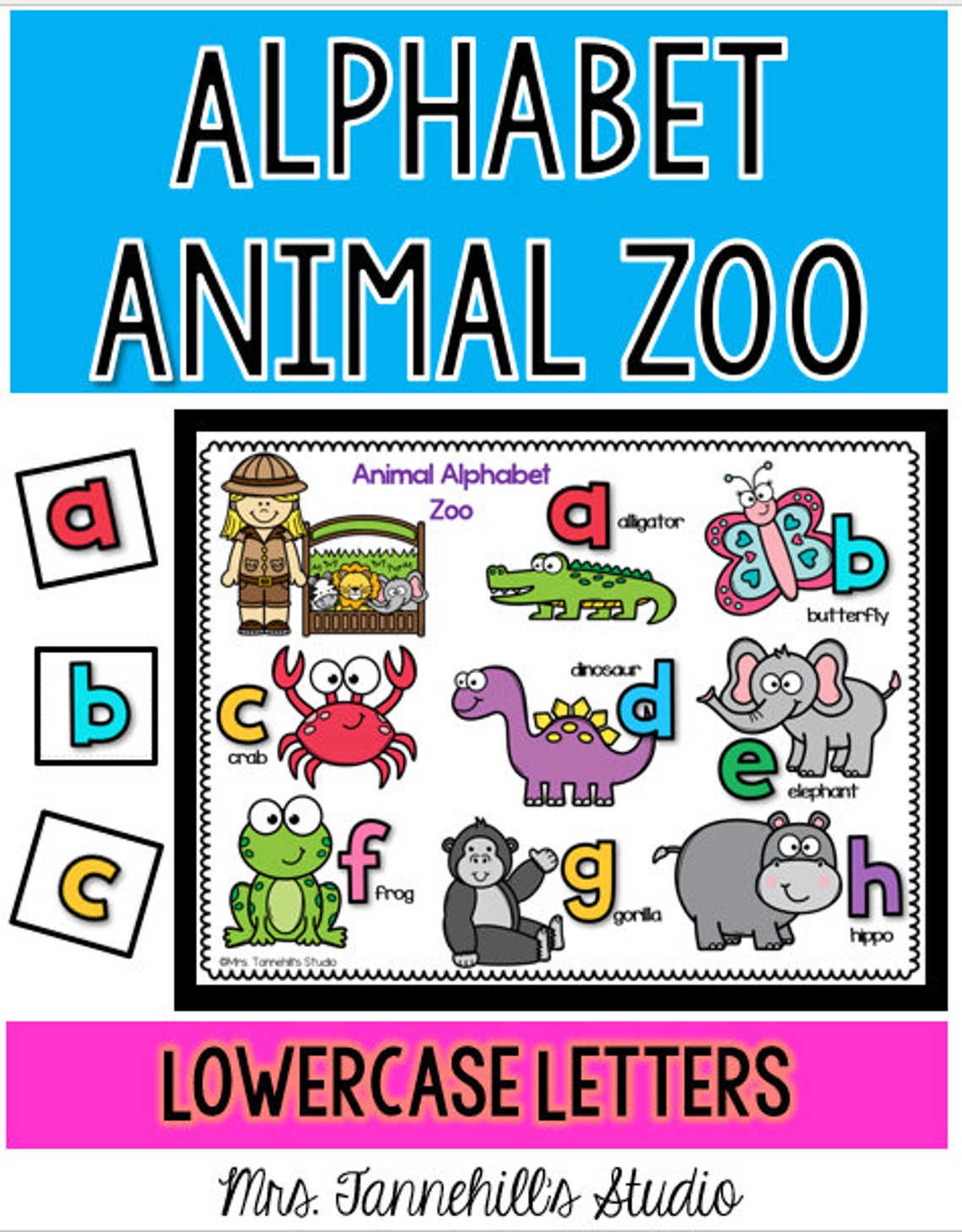 Alphabet, Letter Practice, Animal Zoo, Lowercase Letters, Letter ...