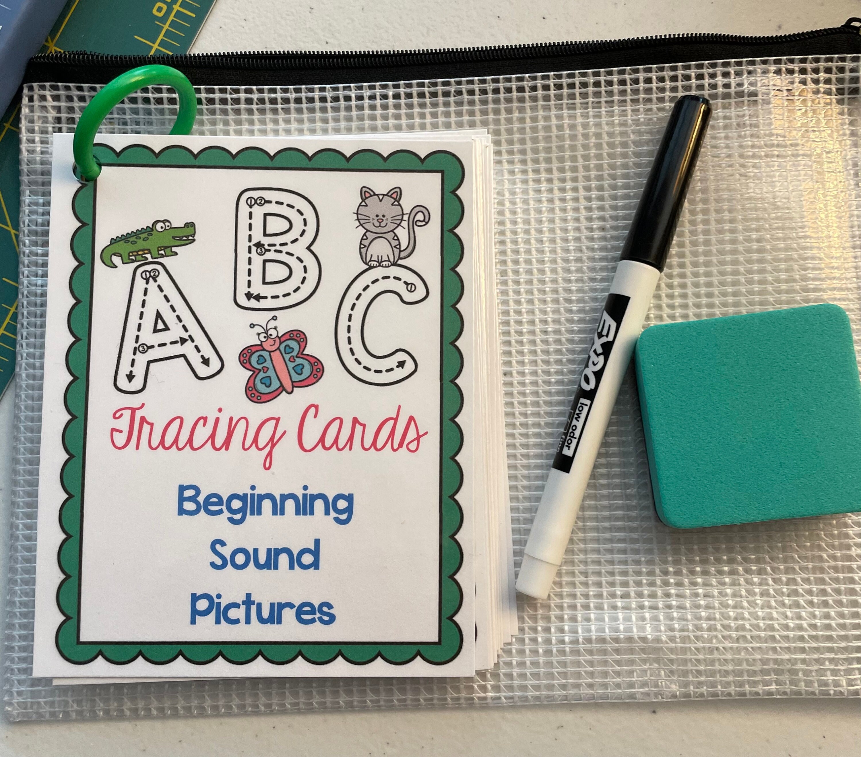 Alphabet Trace & Erase Uppercase Letters - Etsy