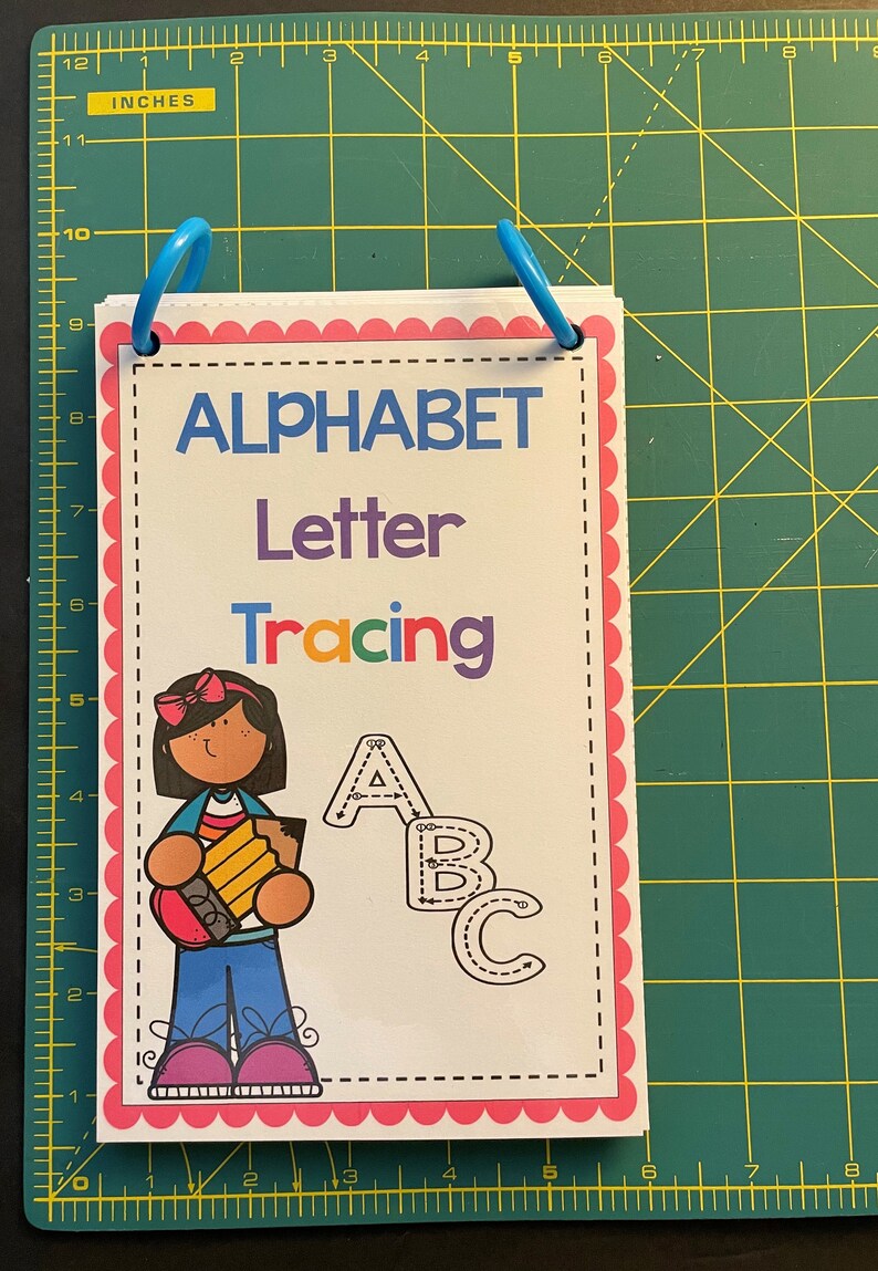 Letter Tracing Flashcards Preschool Writing Kindergarten - Etsy